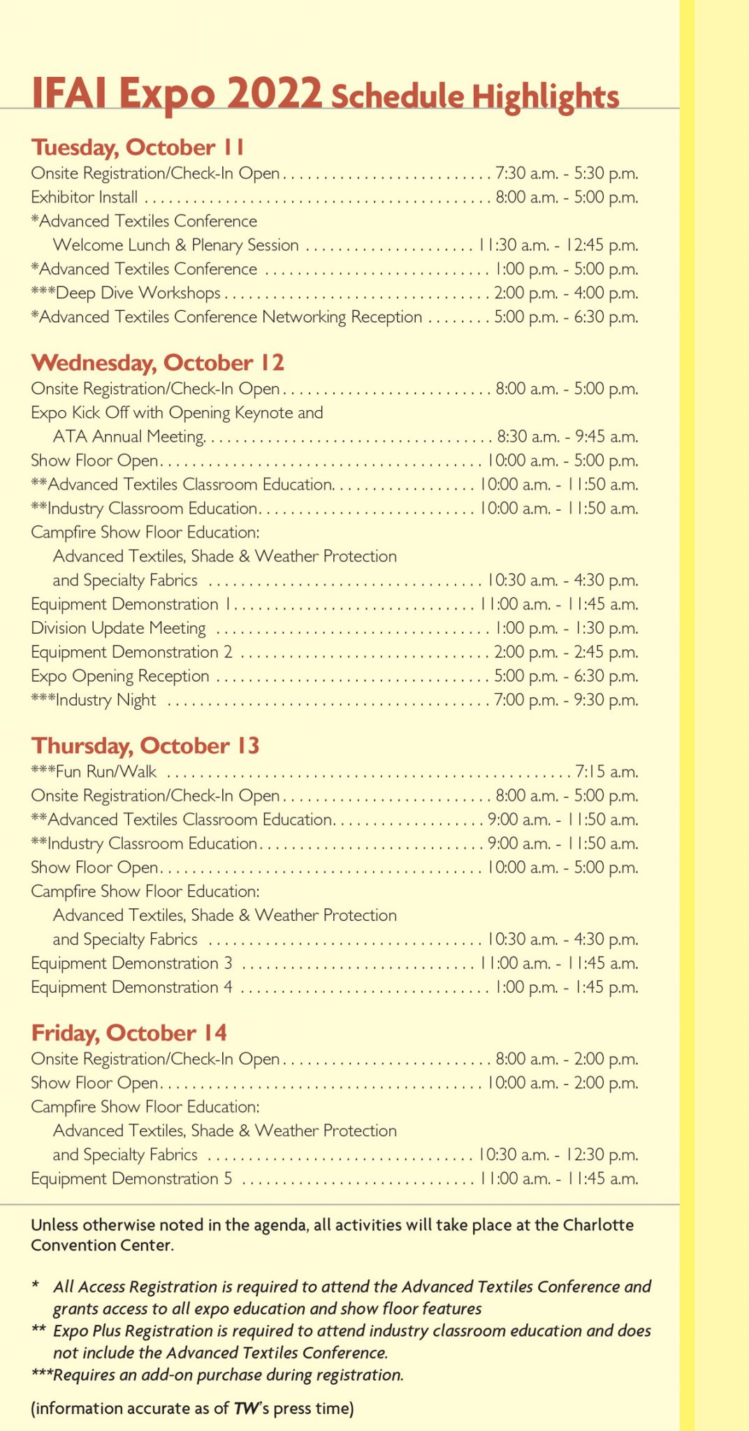 IFAI Expo Is Coming To Charlotte | Textile World