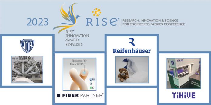 Four Finalists To Compete For The 2023 RISE® Innovation Award | Textile ...